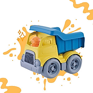 Top Right Toys Construction Trucks Toy Set for Toddler Boys - 3 Piece Small Toy Car Vehicles with Dump Truck, Excavator Tractor, and Cement Mixer Truck