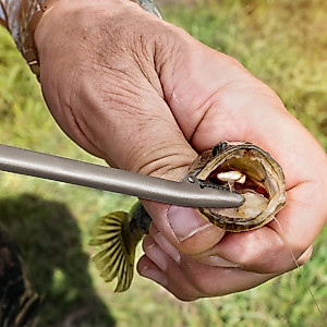 SNAIL TRAIL 11.5" Fish Hook Remover & Odor Removal Tool Kit, Fishing Dehooker, Lure Extractor Gear, Saltwater Hook Out Grabber Equipment, Stainless Steel Unhook Plier, Trout Bait Retriever Accessories