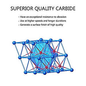 SpeTool 8Pcs Carbide CNC Router Bits Set 1/4 Inch Shank for Woodworking Detail Carving Trimming V Groove Engraving Slotting Mortise