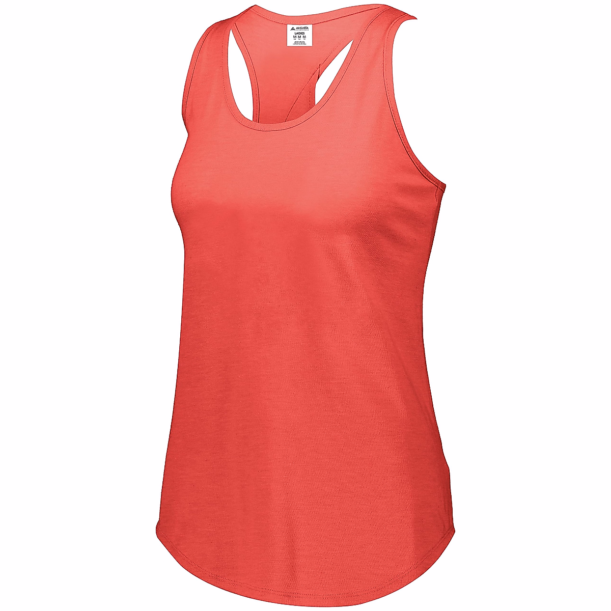 Augusta Sportswear Womens Lux Tri-Blend Tank, Red Heather, XL