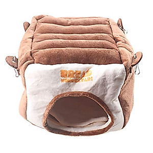 emours Small Animal Warmly House Cage Hanging Bed with Bed Mat for Chinchilla, Guinea Pigs, Squirrel and Other Similar Size Animals, Large
