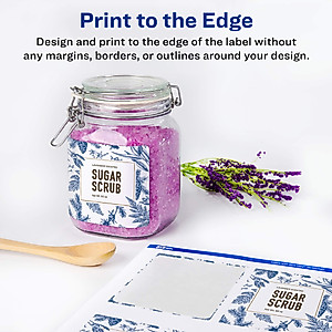 Avery Matte White Rectangle Labels with Sure Feed, 3" x 3.75", 150 Matte White Printable Labels