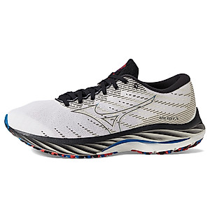 Mizuno Men's Wave Rider 26 | Neutral Running Shoe | Snow White | US 10