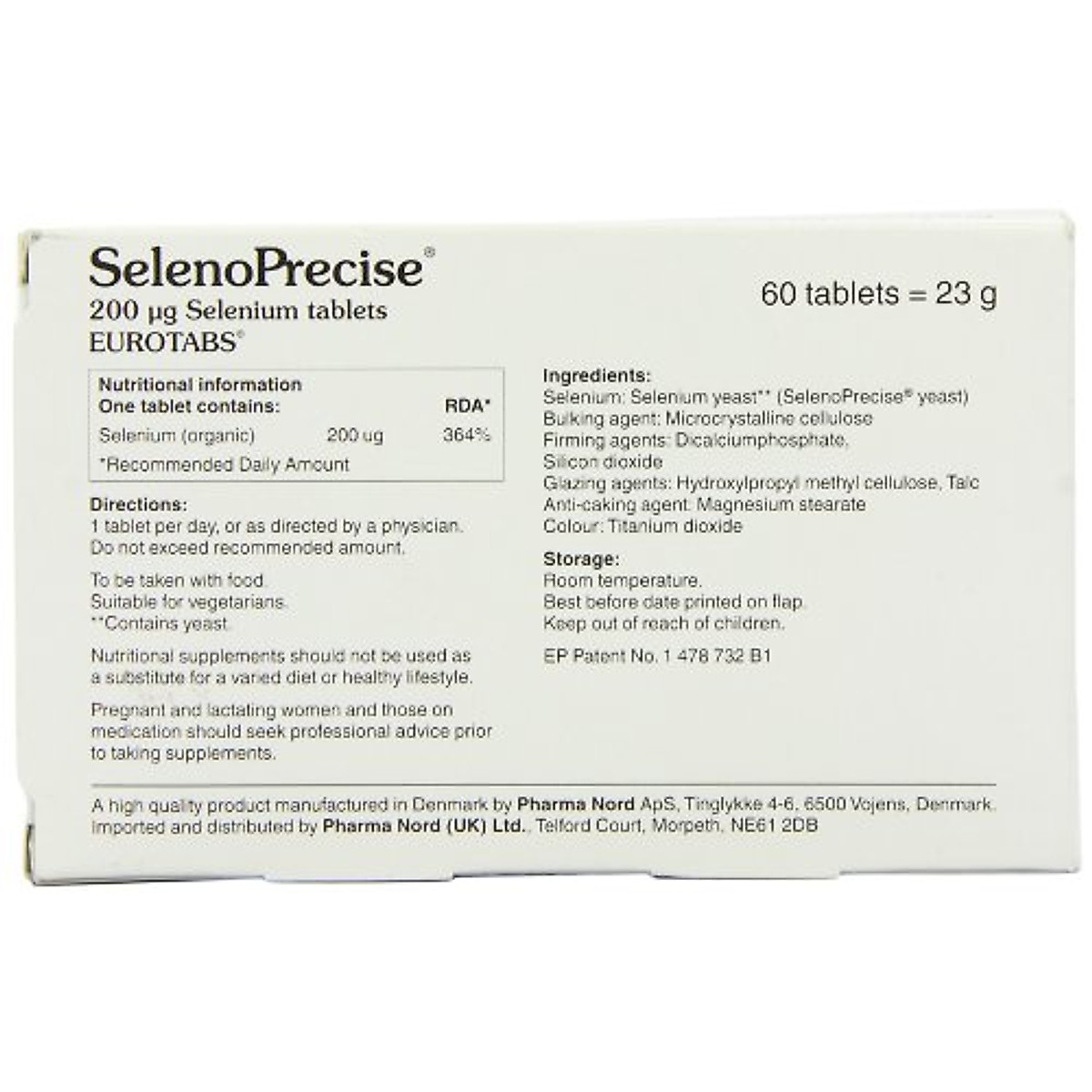 Pharma Nord Selenoprecise 60 Tablets