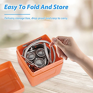 5800W Camping Gas Stove, Portable Camping Stoves, Windproof Mini Propane Burner with Adapter, Lightweight Foldable Backpacking Stove with 3 Burners for Outdoor Backpacking Camping Hiking Picnic