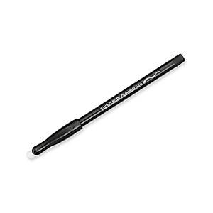 Paper Mate EraserMate Erasable Pen, Medium Point, Black, Box of 12