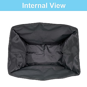 SHTCSZBA Ice Maker Cover for AGLUCKY Countertop Ice Maker Machine, Waterproof Dustproof Heat-Resistant Scratch-Resistant UV-Resistant Cover for Ice Maker Countertop Nugget, 600D Nylon Black