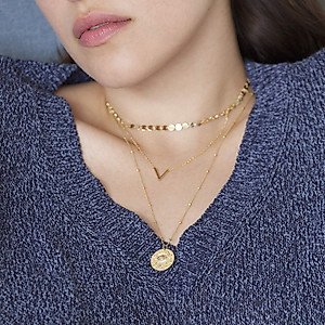 Fremttly Zodiac Coin Embossed Necklace Disc 12 Constellation Astrology Horoscope 14K Gold/Silver Plated Round Pendant Personalized Necklace Gift for Women Cancer