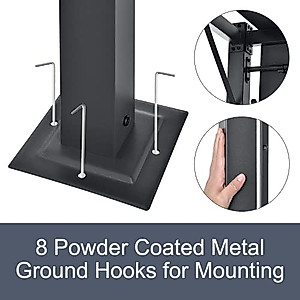 10 x10 Outdoor Pergola with Solar Lights and Adjustable Sun Shade Cover and Retractable Canopy for Backyard Deck Garden (Grey)