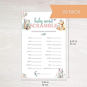 Juniper & Grace Woodland Invitation and Baby Shower Games