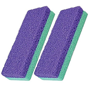 Karlash Professional Pedicure Foot Pumice Stone for Feet Skin Callus Remover and Scrubber for Dead Skins 2 Sided (Pack of 2)