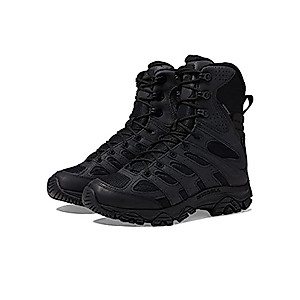 Merrell Men's Moab 3 Tactical 8" Zip Waterproof Military Boot, Black, 11