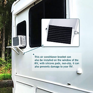 TOPOWN Air Conditioner Support Bracket, AC Support Bracket Window Ac Bracket No Drilling Ac Brackets for Windows No Drilling-Holds Up to 200 lbs
