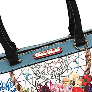 BOHEMIAN WHITE MODERN CHIC TOTE BAG