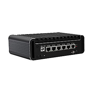 Micro Firewall Appliance, Mini PC, OPNsense, VPN, Router PC, Intel Core I7 1165G7, HUNSN RJ07, AES-NI, 6 x Intel 2.5GbE I226-V LAN, COM, HDMI, 16G RAM, 128G SSD