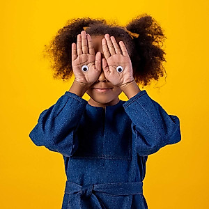 560 Pcs Wiggle Googly Eyes with Self-Adhesive, 6mm 8mm 10 mm 12mm 15mm Mixed Packaging (Black and White)