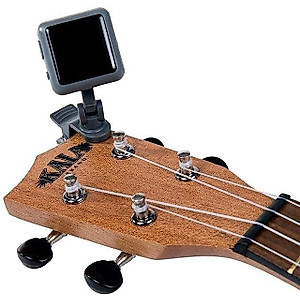 Kala Klipz Rechargeable Chromatic Clip-On Tuner for Guitar/Bass/Violin/Ukulele, Black