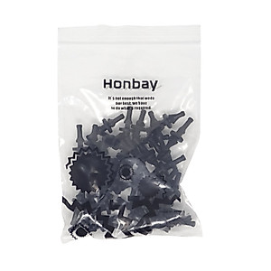 Honbay 40PCS PC Case Fans Black Rubber Reducing Noise Anti-Vibration Screws Fan Rivet for PC Case Fan or CPU Fan