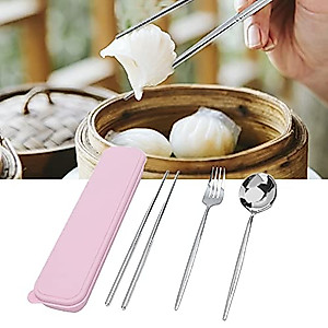 Cutlery Set Office Travel Chopsticks Portable Outdoor Tableware Spoon Stainless Steel Table Spoon Chopsticks Spoon Cooking Tableware Knife Set Tableware Kitchen Traveling