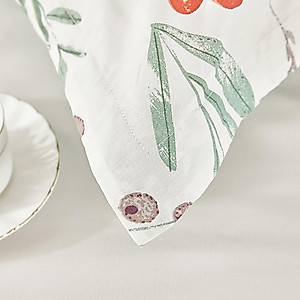 OAITE Duvet Cover Set,100% Cotton Comforter Cover with Floral Pattern Duvet Cover Set,Soft Bedding Set Includes with 3 Piece (2 Pillow Shams,1 Duvet Cover)