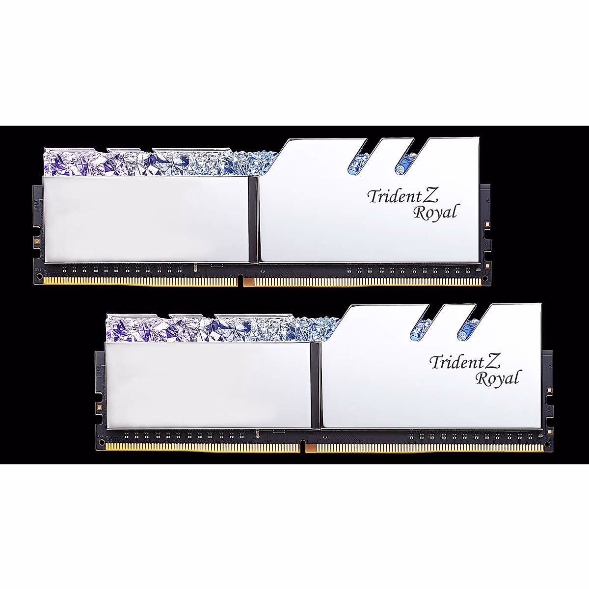 G.Skill 32GB DDR4 Trident Z Royal Silver 3600Mhz PC4-28800 CL16-19-19-39 1.35V Dual Channel Kit 2x16GB