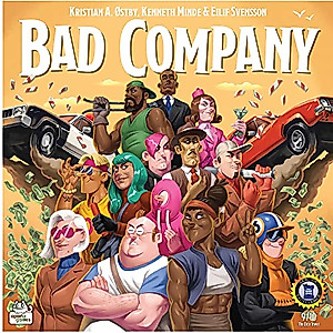 Matagot Bad Company Board Game | Gang Heist Themed Set Collection Strategy Game | Fun Family Game for Kids and Adults | Ages 8+ | 1-6 Players | Average Playtime 30-45 Minutes | Made by Matagot