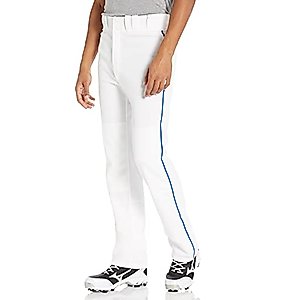 Mizuno Adult Men's Premier Pro Piped G2 Baseball Pant, White-Royal, Medium