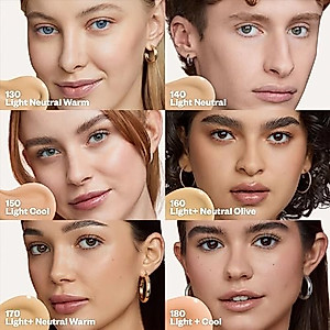 Kosas Revealer Skin-Improving Foundation with SPF 25 Protection - Hydrate, Brighten, Soothe, Plump, Protect Skin - Smoothing Texture, Natural Finish and Clean Formula - Light+ Neutral Olive 160