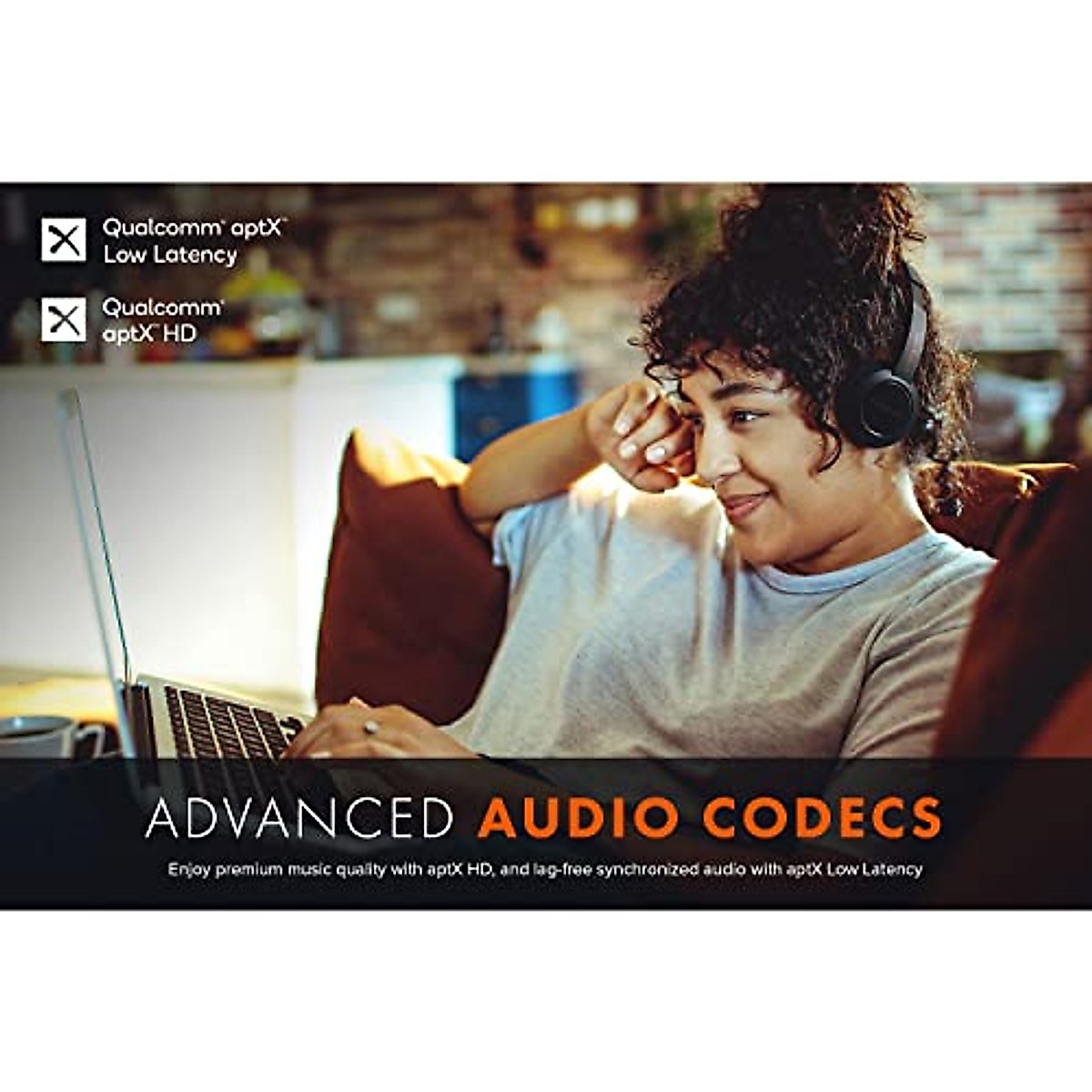 Sound Blaster JAM V2 On-Ear Lightweight Bluetooth 5.0 Wireless Headphones with USB-C, aptX Low Latency, aptX HD, Multipoint Connectivity, Voice Detection and Noise Reduction, 22 Hours Battery Life