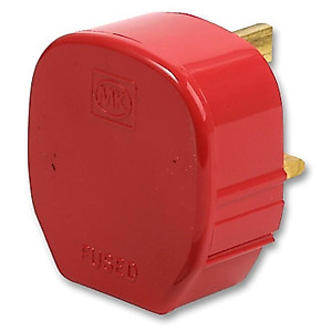 MK (ELECTRIC) - Toughplug 13A UK Mains Plug, Red