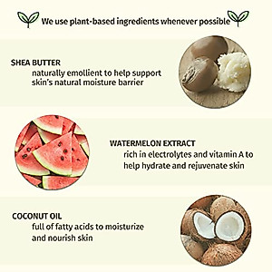 Hempz Fresh Coconut and Watermelon Nourishing Herbal Body Wash, 8.5 oz.- Scented Shower Gel, Bath Soap with Anti-Aging Serum for Youthful Skin - Fragranced Shower Cream with Chamomile - Vegan