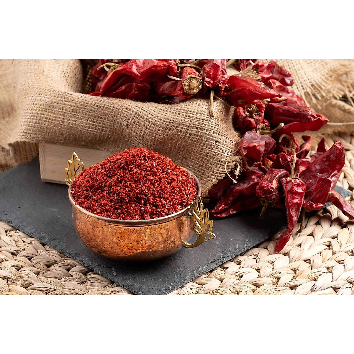Cerez Pazari Aleppo Pepper Moderate Heat 150 gr | Crushed Turkish Red Chili Pepper-Aleppo Chili Flakes,Maras Chili Pepper | Halaby Pepper | Syrian Pepper | Middle Eastern Red Pepper