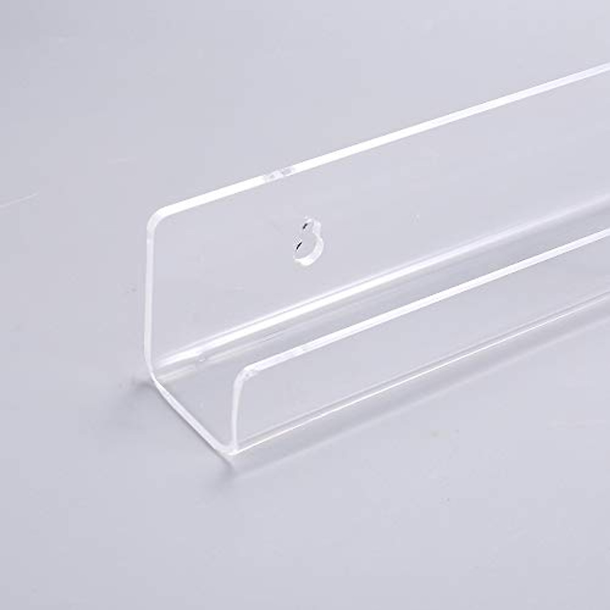 Clear Vinyl Record Shelf Wall Mount for 7 inch CD DVD Single EP LPs Acrylic Album Records Display Floating Rack Holder for Wall Sheving Juice Bottle Sample Lipstick Collection Hanger 8 Packs Invisible