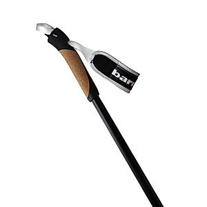 BARNETT XC-09 Black 130cm to 175cm professional Carbon Cross Country Poles (175cm)