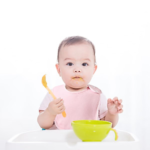 lazyrhino 8 Pack Baby Bibs Unisex Adjustable Drooling Bibs with Snaps Ultra Soft Absorbent Teething Bibs for Boys and Girls (black)