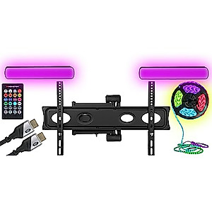 Sony XR55A80K Bravia XR A80K 55 inch 4K HDR OLED Smart TV (Renewed) Bundle with Monster HDMI Cables Monster TV Wall Mount for 32-70 inch and Monster Lighting