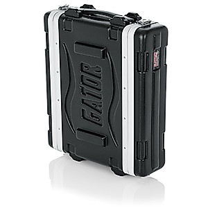 Gator Lightweight Molded 2U Rack Case with Heavy Duty Latches; Shallow 14.25' depth (GR-2S)