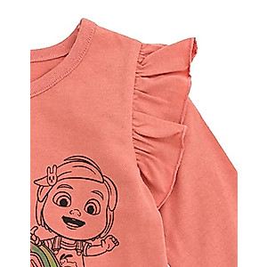 CoComelon JJ Cody Nina Toddler Girls T-Shirt and Leggings Outfit Set Orange/Gray 3T
