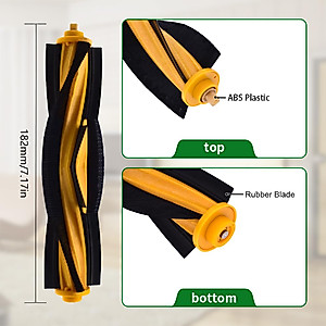 neutop Brush Rollers Compatible with Ecovacs Deebot OZMO 920, 950, T5, T8 aivi, T9, N8 Pro, X1 Turbo, X1 Plus, T10 Plus, N10 Plus, yeedi vac, vac max, vac station, vac 2 pro, Robot Vacuums, 2-Pack.