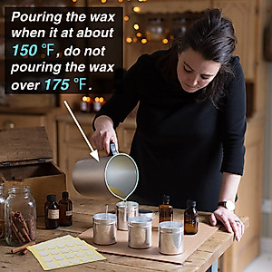 480PCS Candle Wick Stickers, Heat Resistance Double-Sided Stickers with The Little ‘‘Tail’’, Adhere Steady in Hot Wax,Wick Stickers for Candle Making