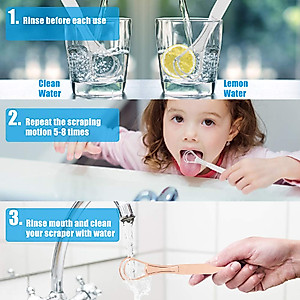 Stainless Steel Tongue Scraper Cleaner, 2 Pack Fresh Breath Tongue Cleaner for Adults, Kids, Men and Women, Surgical Grade Metal Scraper for Healty Oral Care, Bad Breath Cure (with 2 Travel Cases)