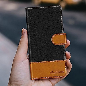 MILEGAO Leather Case for Oppo Reno 6 Pro 5G Magnetic Phone Case with Wallet and Card Slot + [2 Pack] Tempered Glass Screen Protector for Oppo Reno 6 Pro 5G (6.55”)