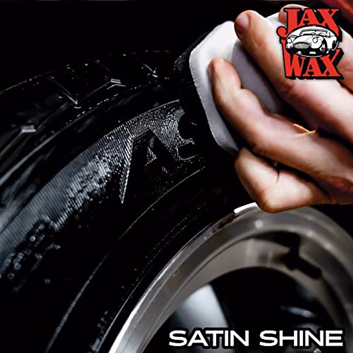 Jax Wax Super Blue Solvent - Commercial Grade Solvent Based Tire Dressing for Rubber, Plastic, and Vinyl, Tire Shine for Wet Looking Wheels – 16 Oz
