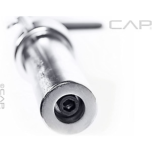 CAP Barbell 2' Olympic Solid Curl Bar, 47-Inch, No Collars, Chrome (New Version) (OBIS-47-3)