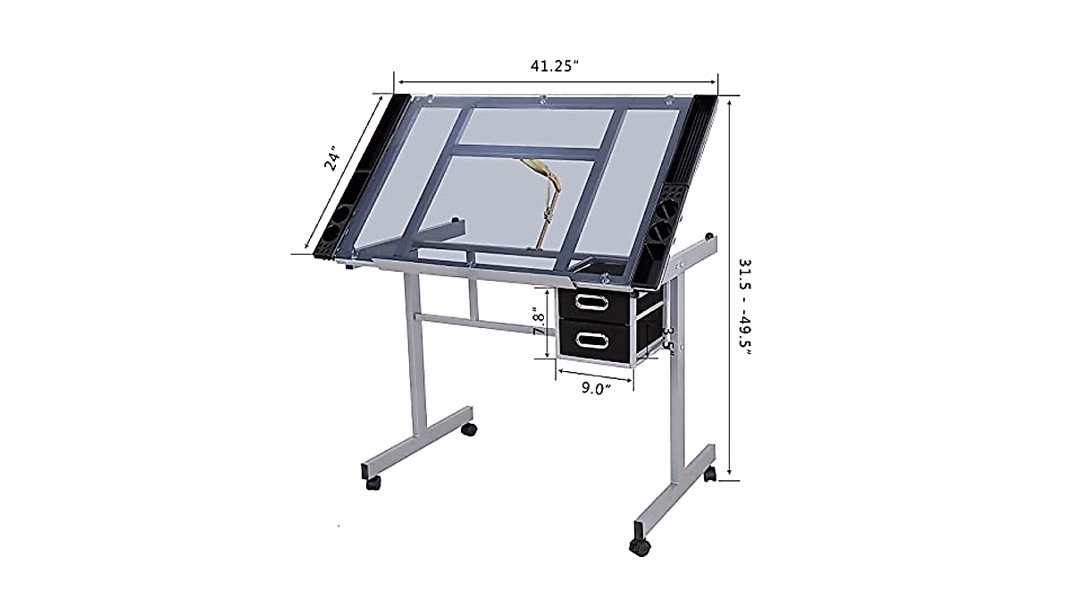ZENY Adjustable Drafting Table - Versatile Art Desk