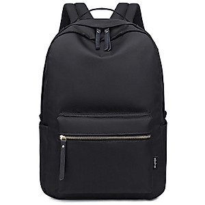Abshoo Lightweight Classic Nylon Daypack Waterproof Womens School Backpack For Teen Girls Bookbag (Black)