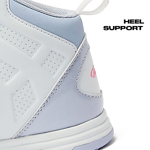 AND1 Showout Girls & Boys Basketball Shoes Kids, Boys High Top Sneakers- White, 2 Little Kid