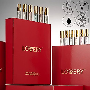 LOVERY Gifts for Women, Perfume Sampler for Women, 12pc Perfumes for Women and Men, Fragrance Sets, Floral Perfume Samplers for Travel - Birthday Gifts for Women, Gifts for Mom from Daughter