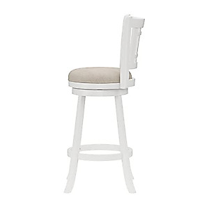 Hillsdale Fairfox Swivel Bar Stool, Barstool, White