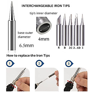 Soldering Iron Kit - 60W Adjustable Temperature, Digital Multimeter, 5pcs Soldering Tips, Solder Wire, Stand, Desoldering Pump, Solder Wick, Tweezers, Paste [110V US Plug] from Plusivo